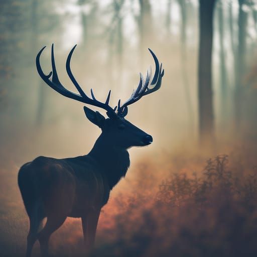Stag Series - No 5 - AI Generated Artwork - NightCafe Creator
