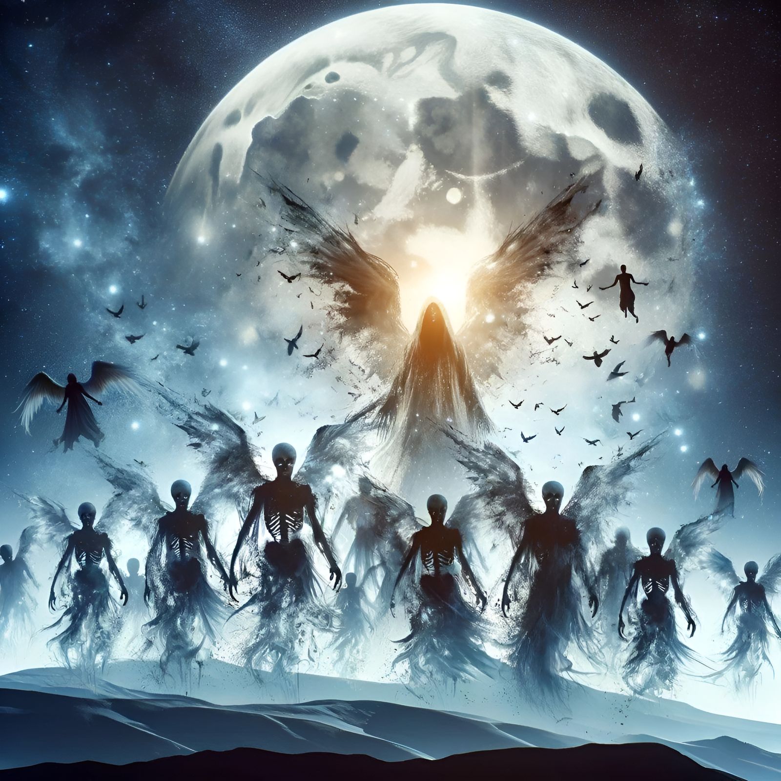 Undead and Angels - Last Days - AI Generated Artwork - NightCafe Creator