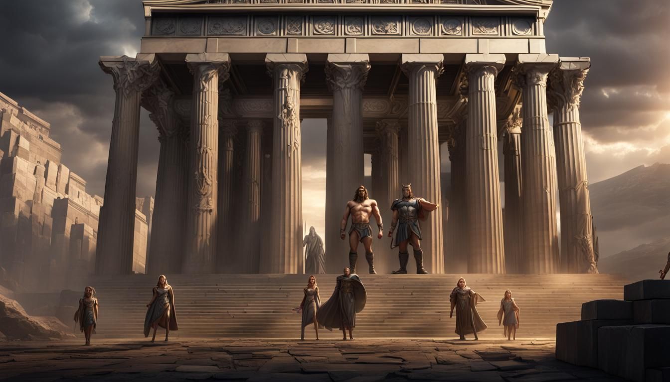 Stand on Guard for Olympus. - AI Generated Artwork - NightCafe Creator