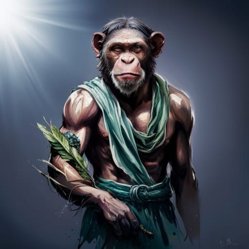 Roman chimpanzee - AI Generated Artwork - NightCafe Creator