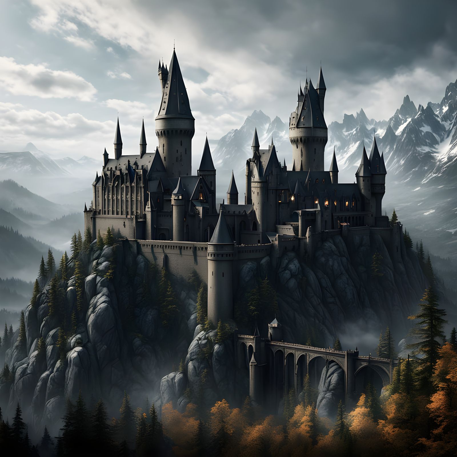Hogwarts castle in Skyrim - Epic Skyrim Castle in Cinematic ...