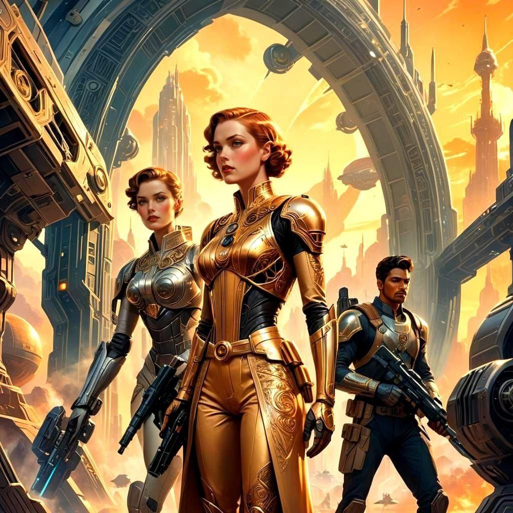 LUNA STAR AND THE WARP CORPS. - Vintage Science Fiction Her...