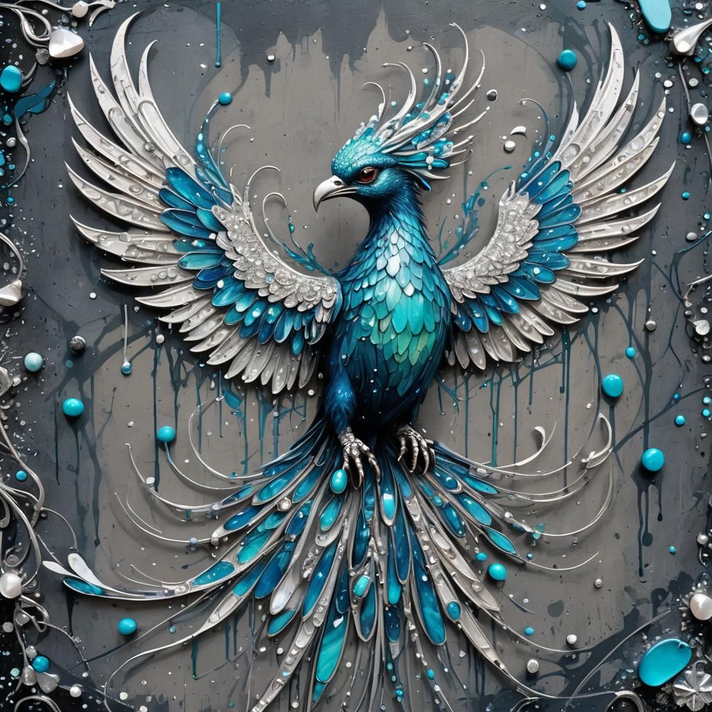 Water Phoenix v2 - AI Generated Artwork - NightCafe Creator