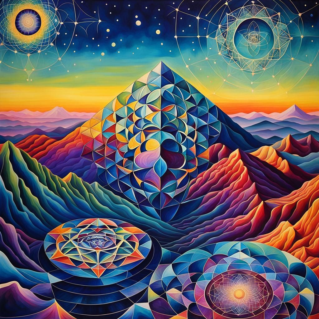 Works of art that convey the meditative qualities of sacred geometry ...