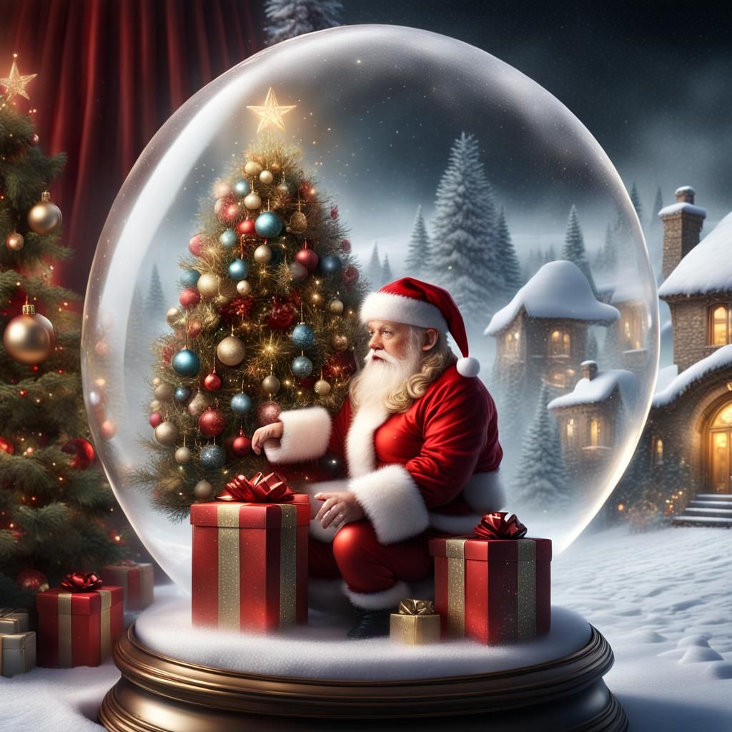 A Very Detailed Beautiful Stunning Baby Santa with the Loads of ...