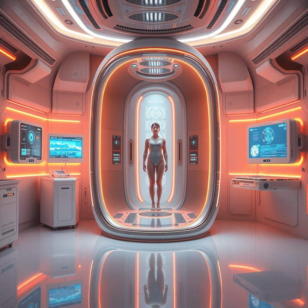 Cell regeneration capsule with a human inside