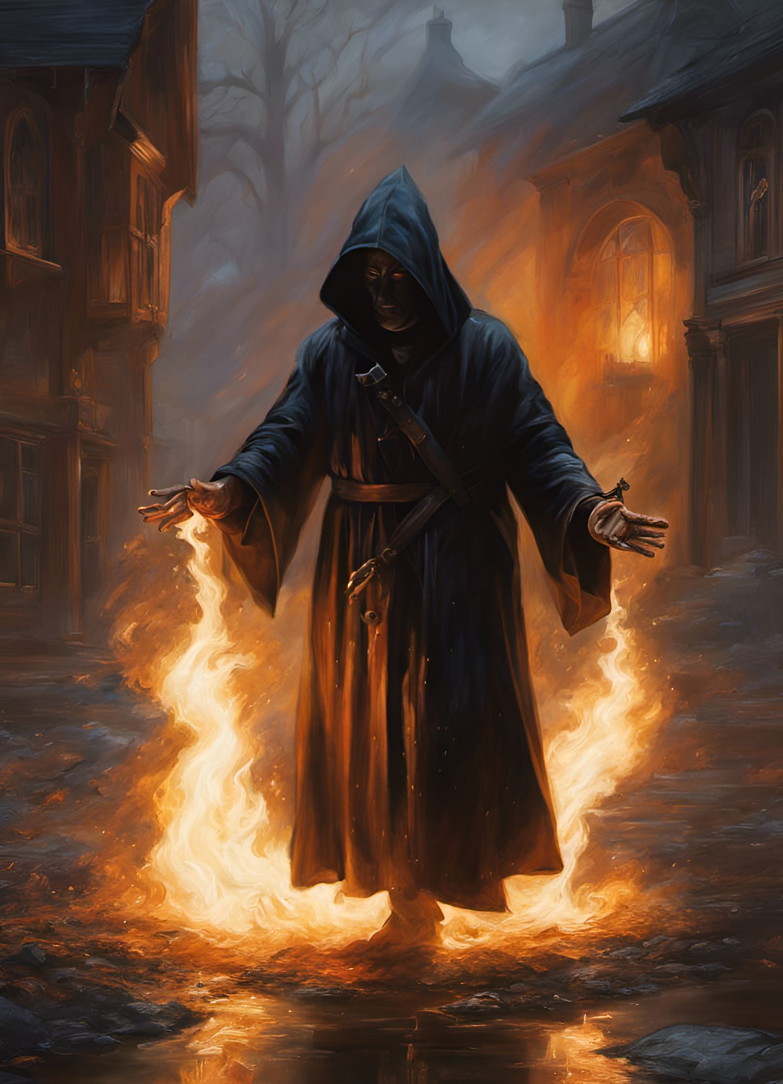 The Fire Wielder - AI Generated Artwork - NightCafe Creator