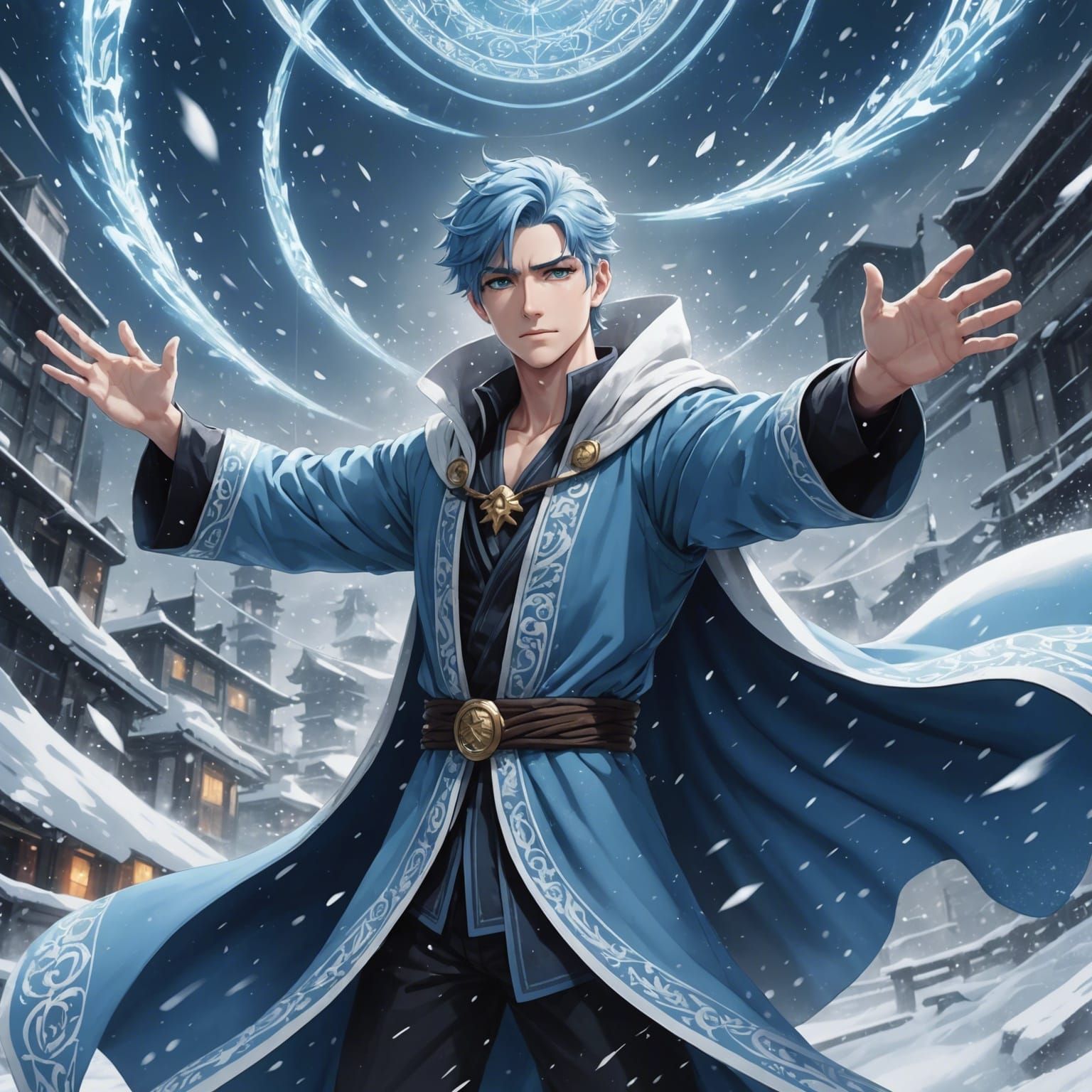 Ice Mage. - AI Generated Artwork - NightCafe Creator