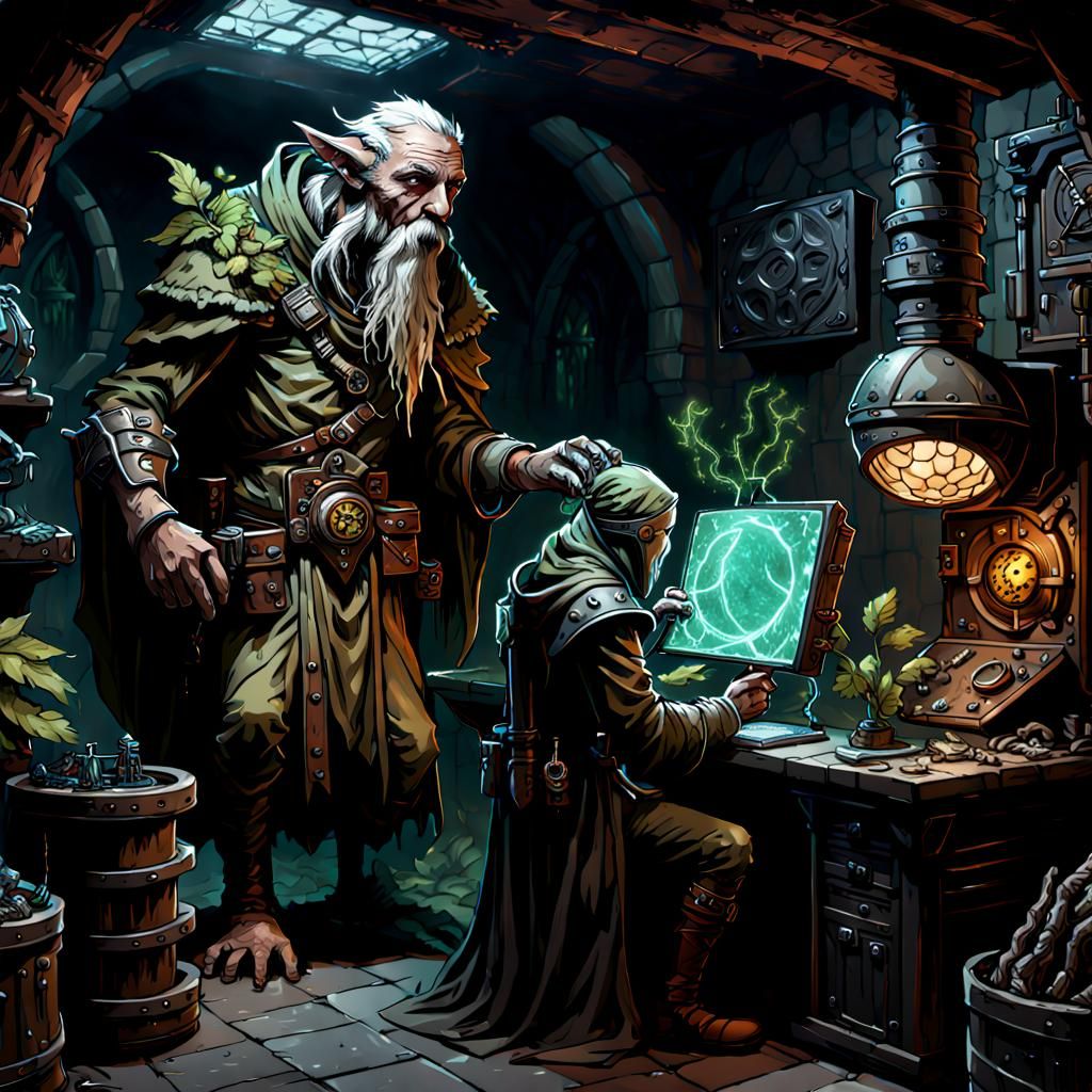 DnD Druid Lab (CrystalClearXL) - AI Generated Artwork - NightCafe Creator