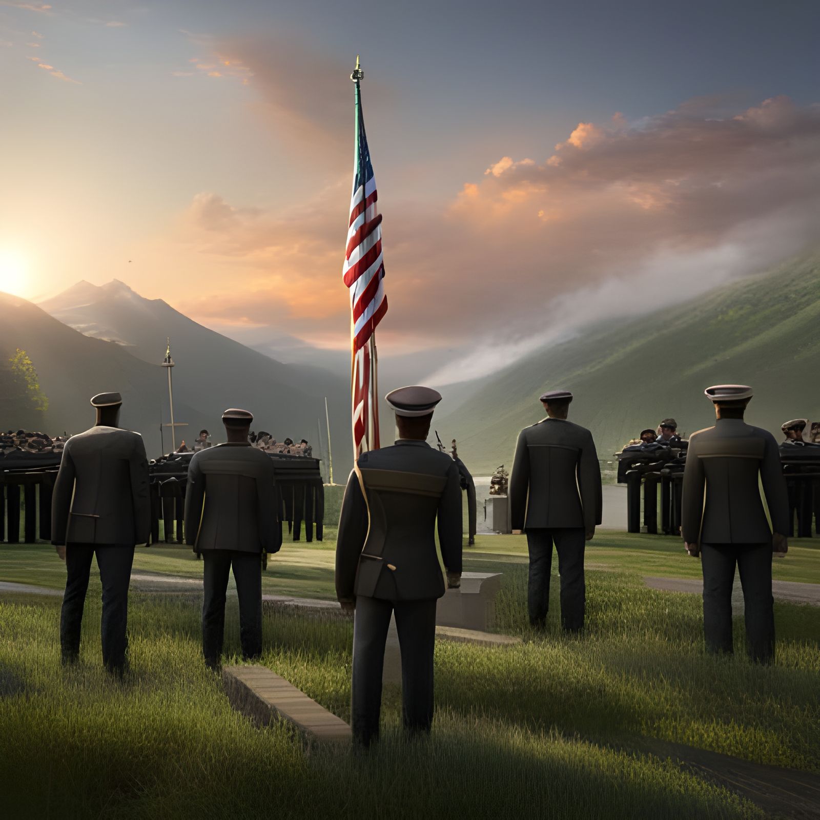 fallen fathers - AI Generated Artwork - NightCafe Creator