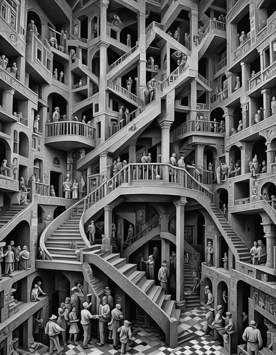 M. C. Escher Escher Escher Escher Escher and klimt multilevel ...
