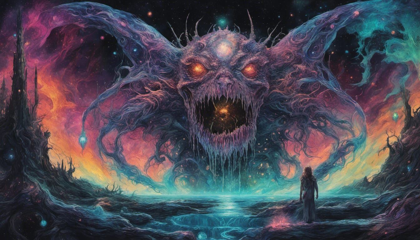 Lovecraft cosmic monster - AI Generated Artwork - NightCafe Creator