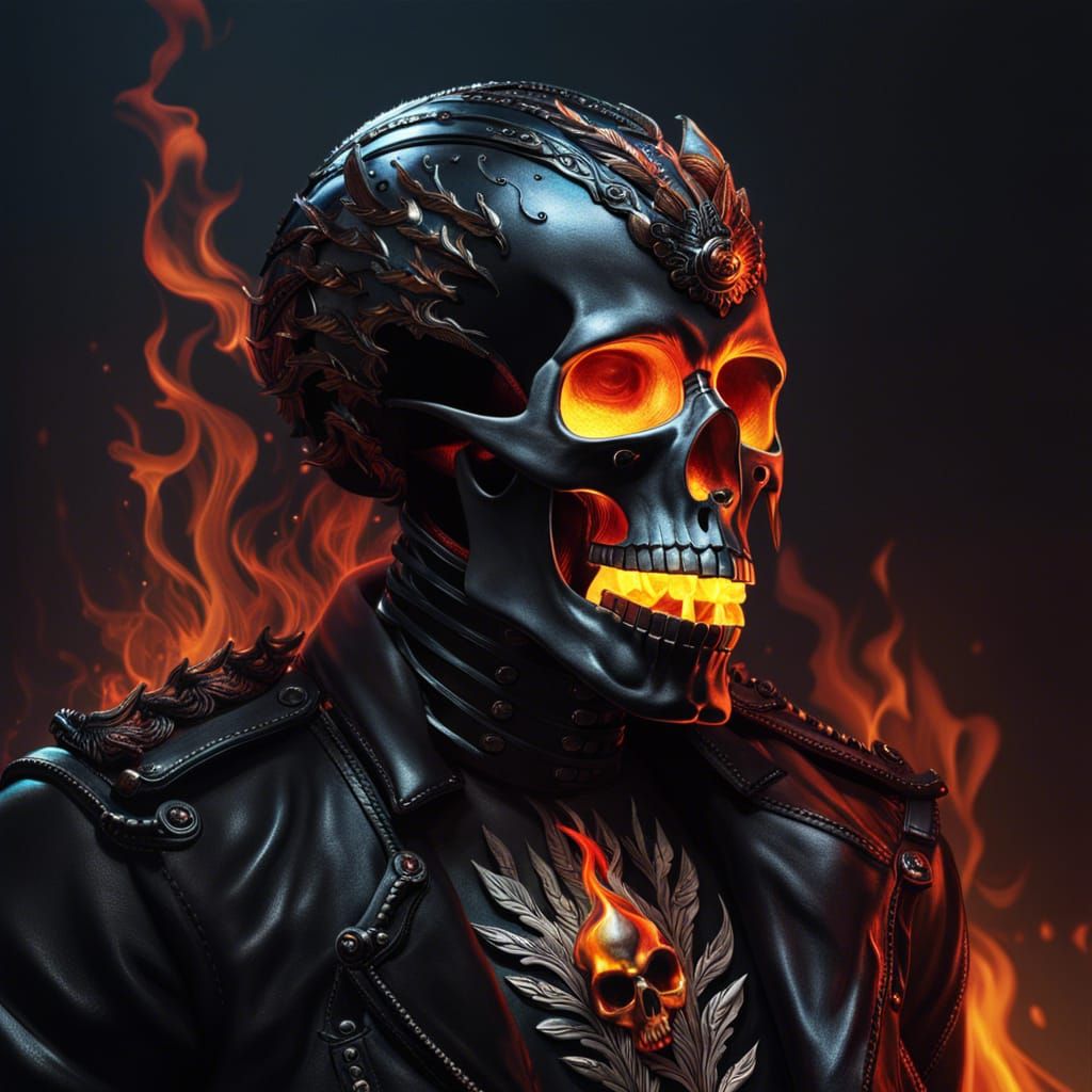 Cyberpunk Ghost Rider - AI Generated Artwork - NightCafe Creator