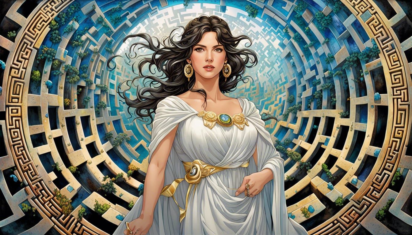 Labyrinth Goddess - AI Generated Artwork - NightCafe Creator