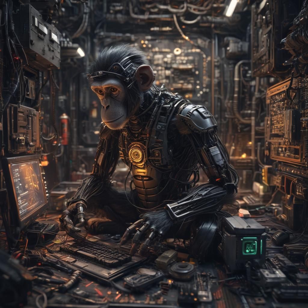 Node Monkey - AI Generated Artwork - NightCafe Creator