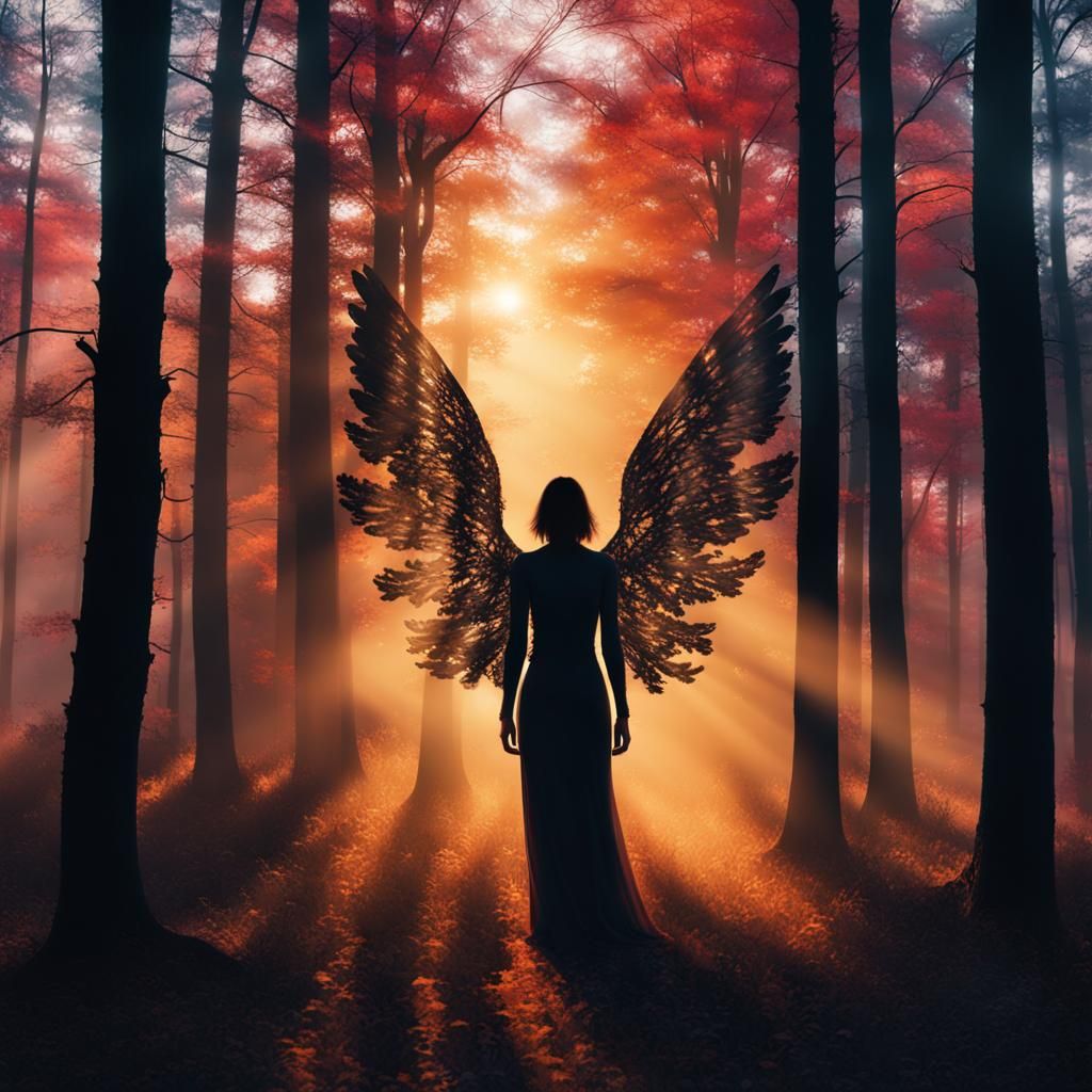Angelic Forest - AI Generated Artwork - NightCafe Creator