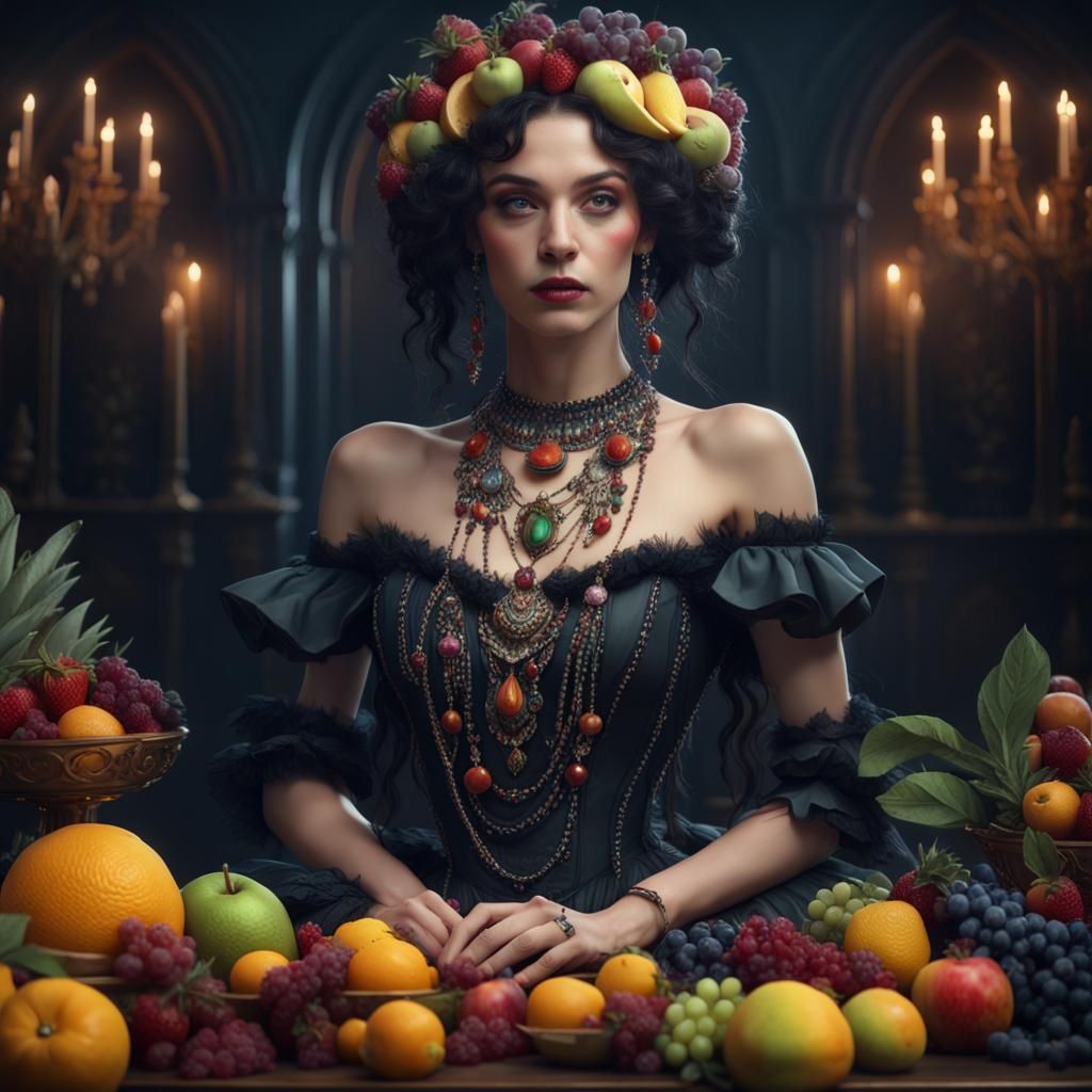 Fruit Salad - Gothic Fruit Series - Final - AI Generated Artwork ...
