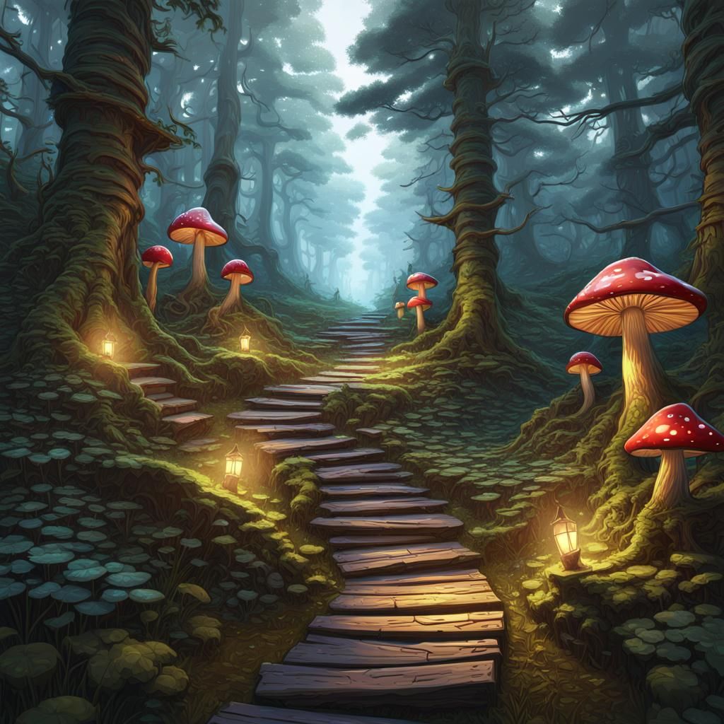 The Pathway - AI Generated Artwork - NightCafe Creator