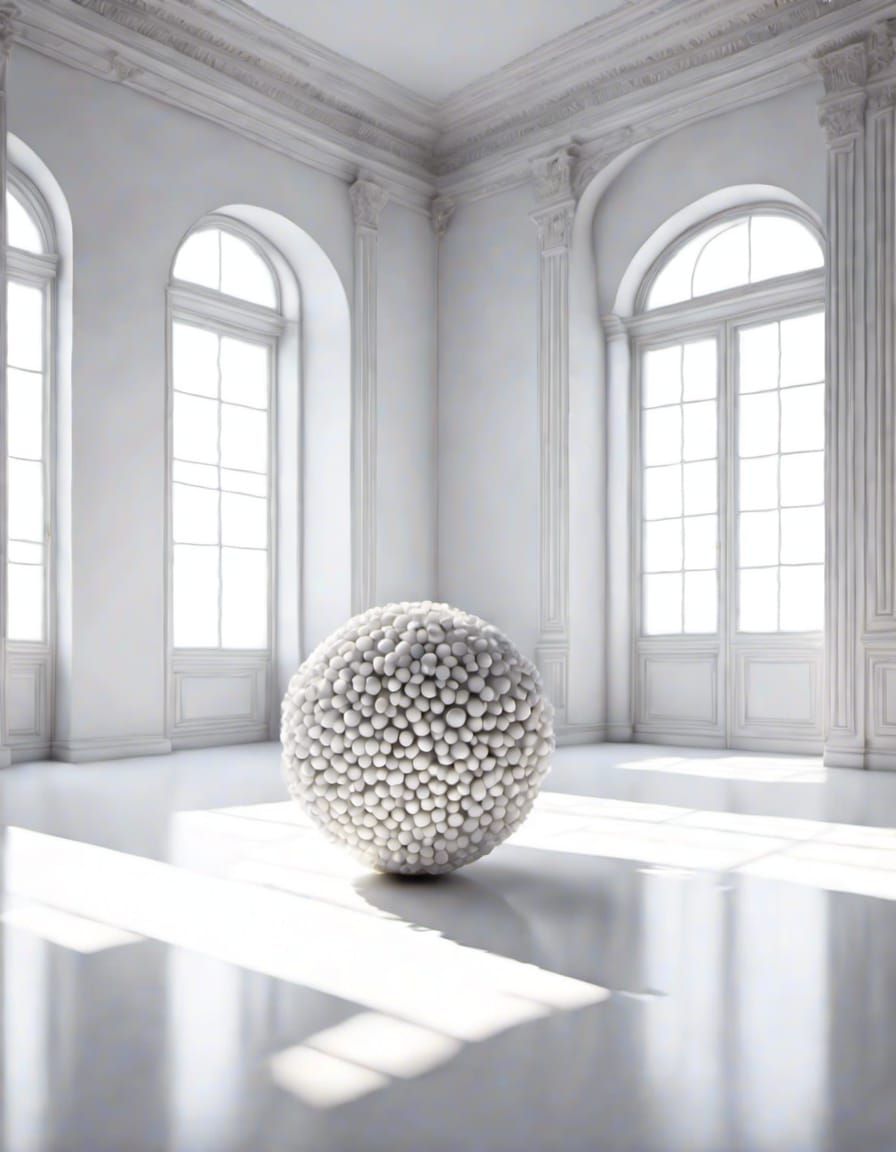 White Art Installation - AI Generated Artwork - NightCafe Creator