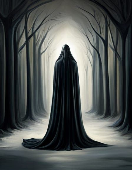 A Veiled Figure - AI Generated Artwork - NightCafe Creator