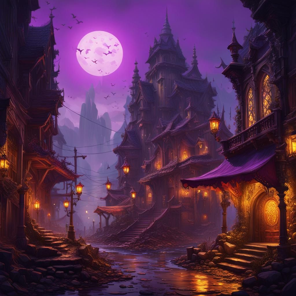 Little devil town - AI Generated Artwork - NightCafe Creator