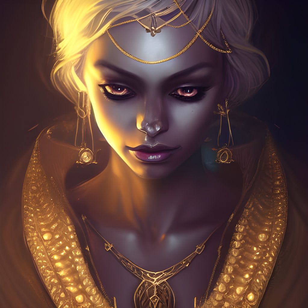 Dark Elf Matriarch - AI Generated Artwork - NightCafe Creator