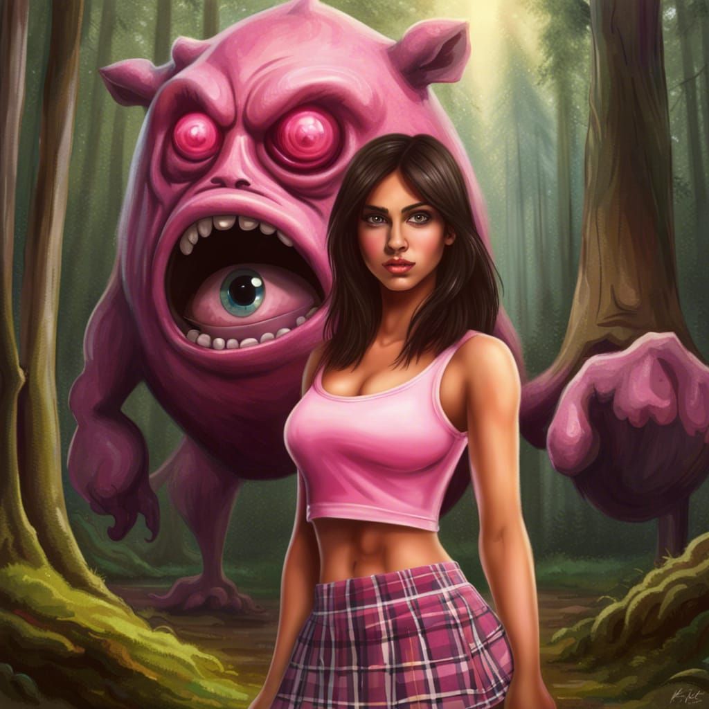 selfie with a cyclops - AI Generated Artwork - NightCafe Creator