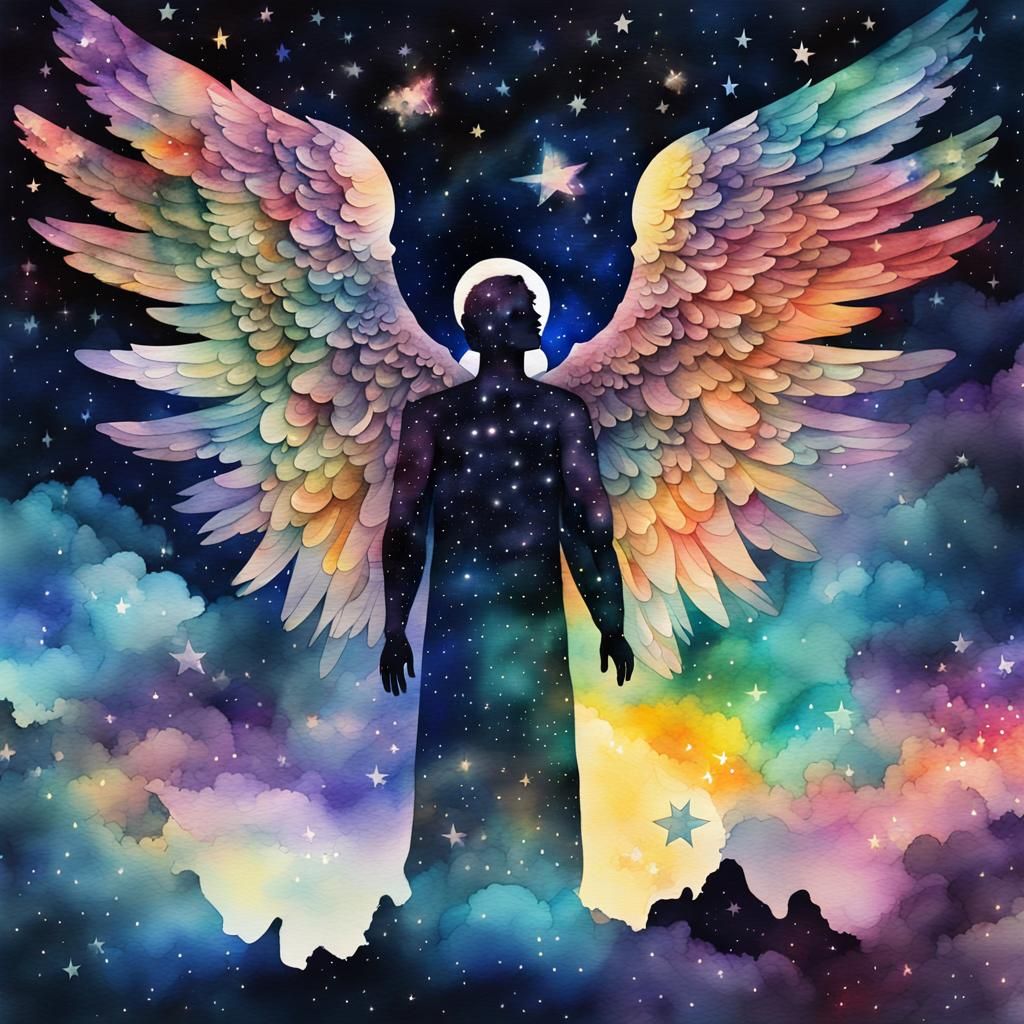 Cosmic angel – 2 - AI Generated Artwork - NightCafe Creator