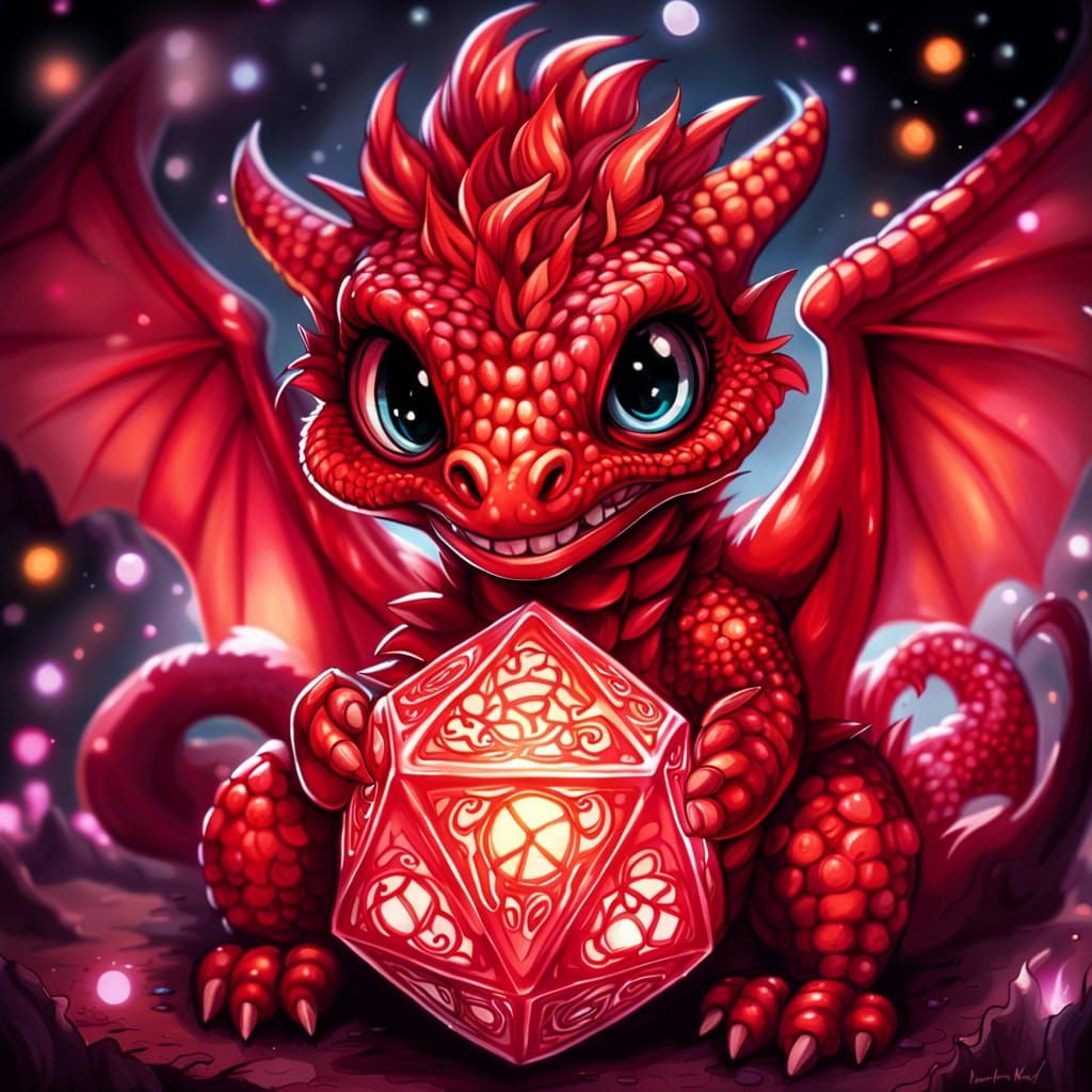 Bumblefire, Ruby Red Dragon - AI Generated Artwork - NightCafe Creator