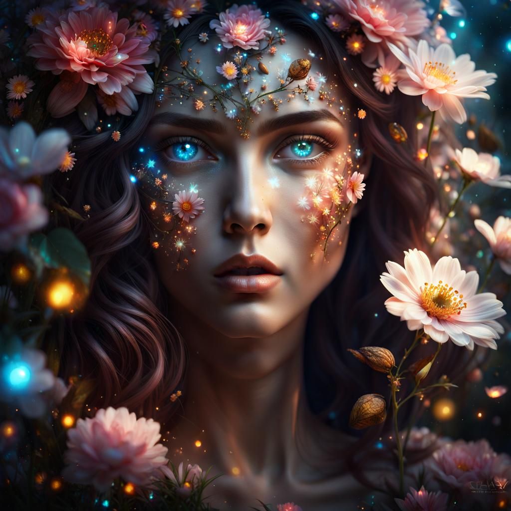 Floral Fantasy - AI Generated Artwork - NightCafe Creator