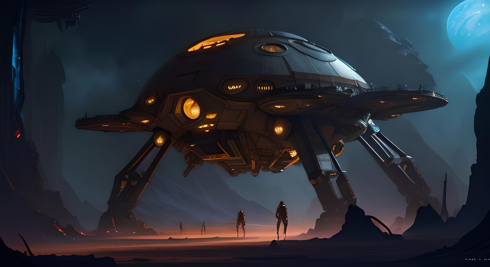 Exoplanet development work - AI Generated Artwork - NightCafe Creator