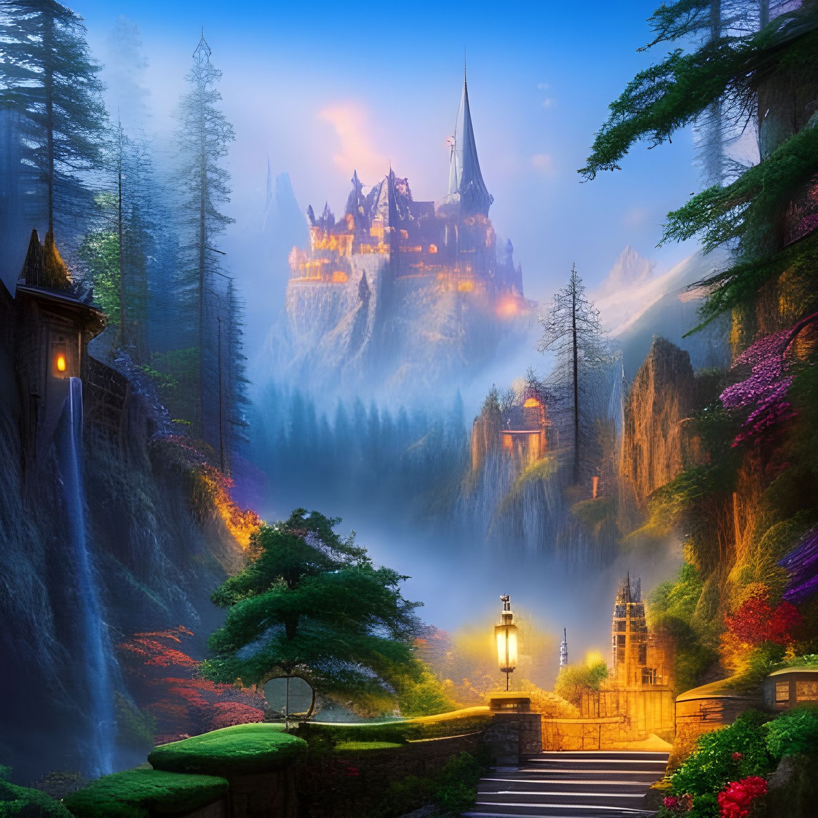 magic castle - AI Generated Artwork - NightCafe Creator
