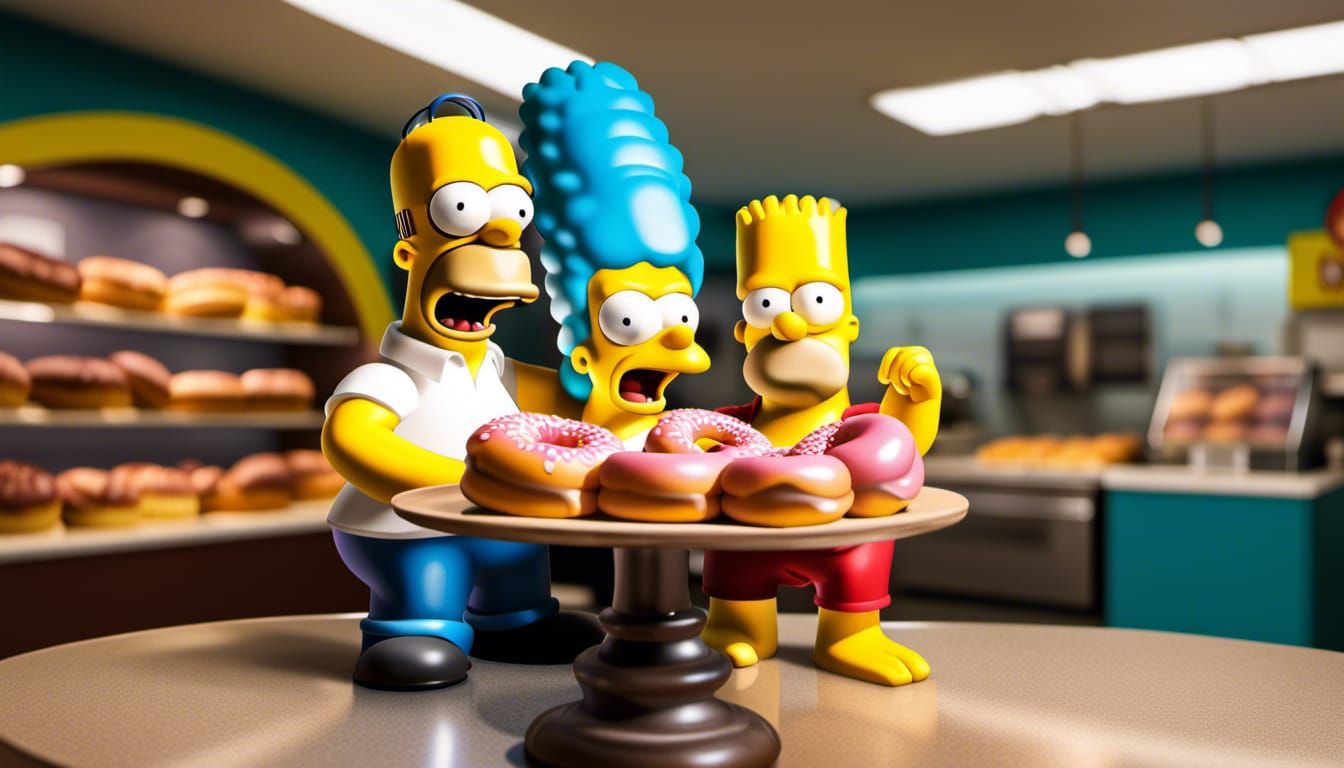 Tiny simpson collection. - AI Generated Artwork - NightCafe Creator