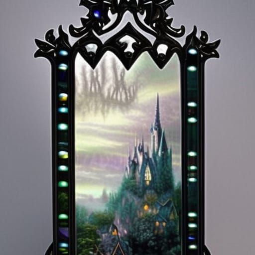 Black opal gothic mirror& ethereal vibes& gothic vibes& magical vibes ...