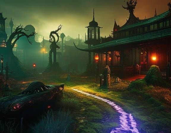 Few dared approach the house of Wizard Whately - AI Generated Artwork ...