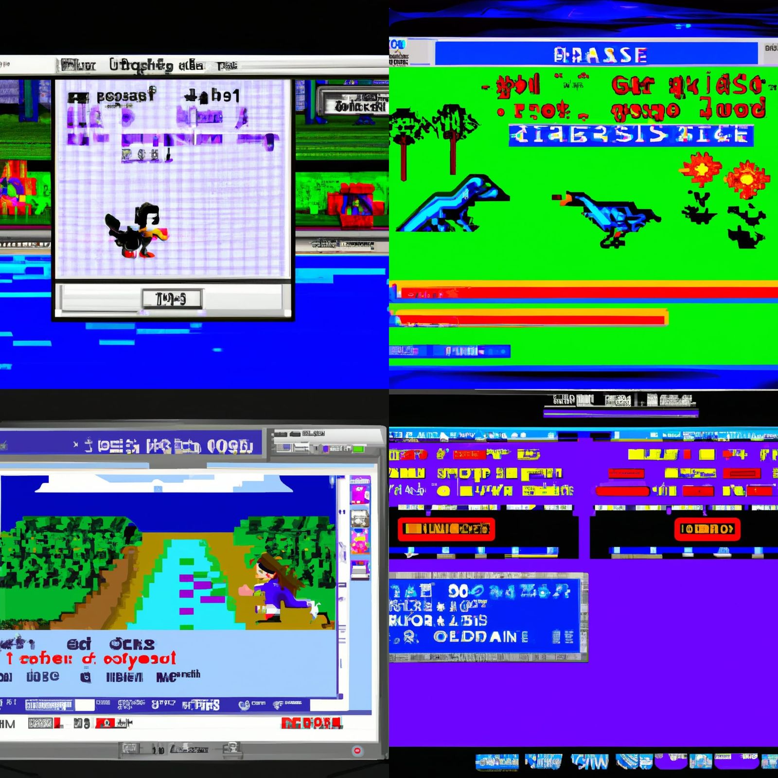 screenshot of an education MS-DOS video game from the nineties - AI ...