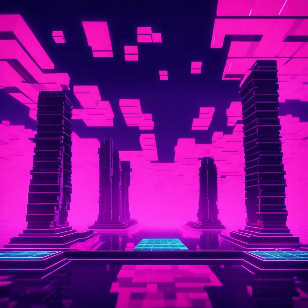 Minecraft End Dimension, End Cities - AI Generated Artwork - NightCafe ...