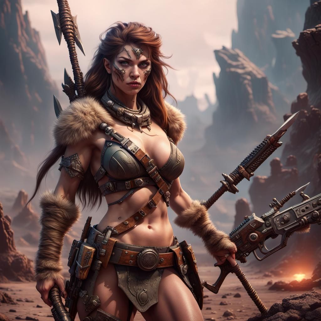 Space Barbarian - AI Generated Artwork - NightCafe Creator