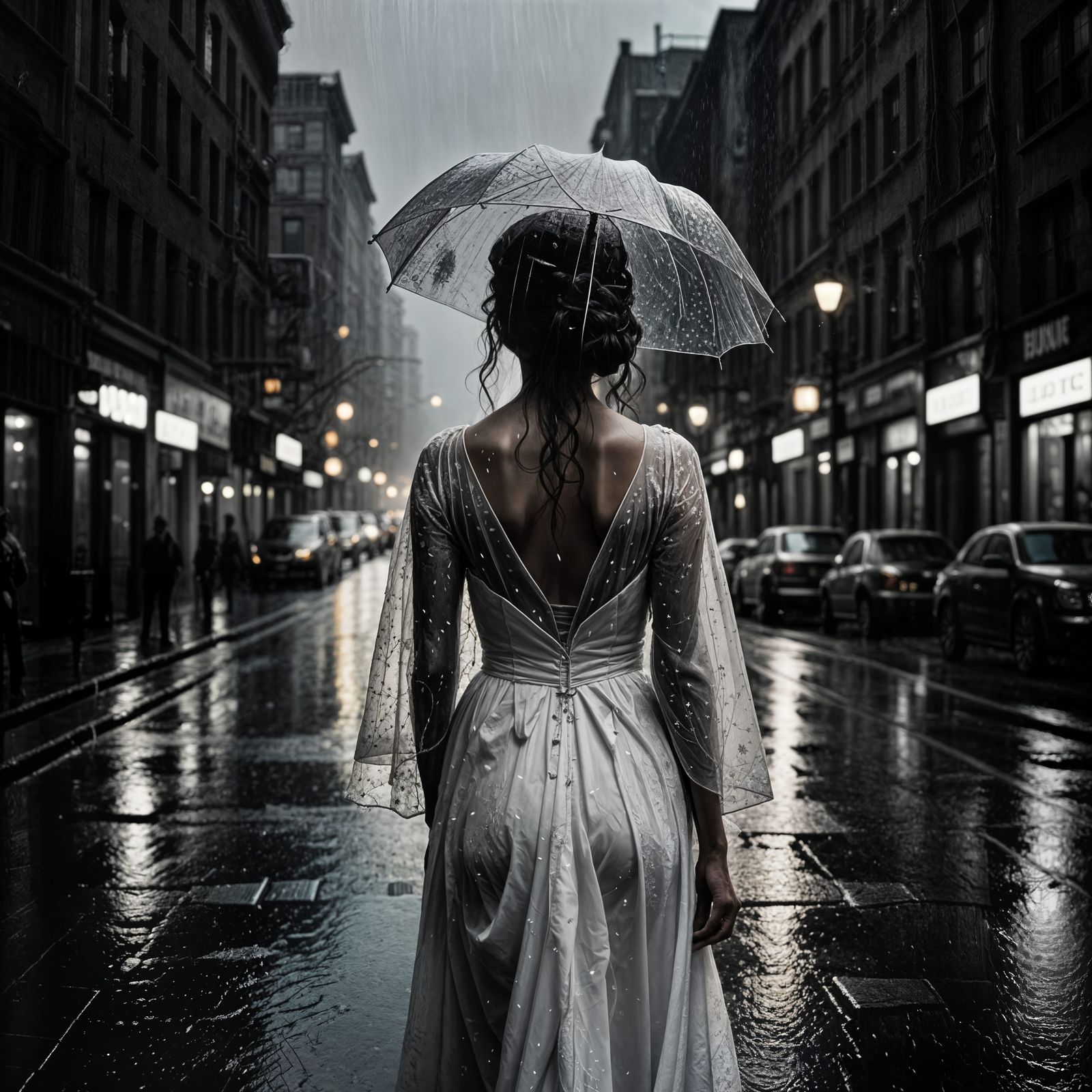 Surrealistic Wedding Scene in Filmic Style - AI Art