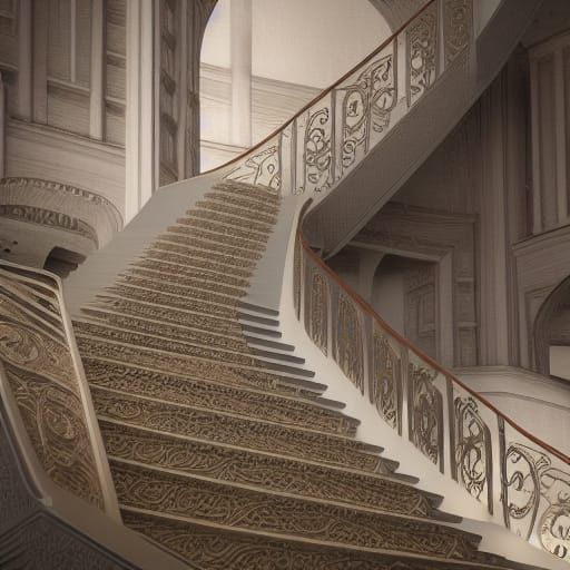 The odd staircase : r/nightcafe