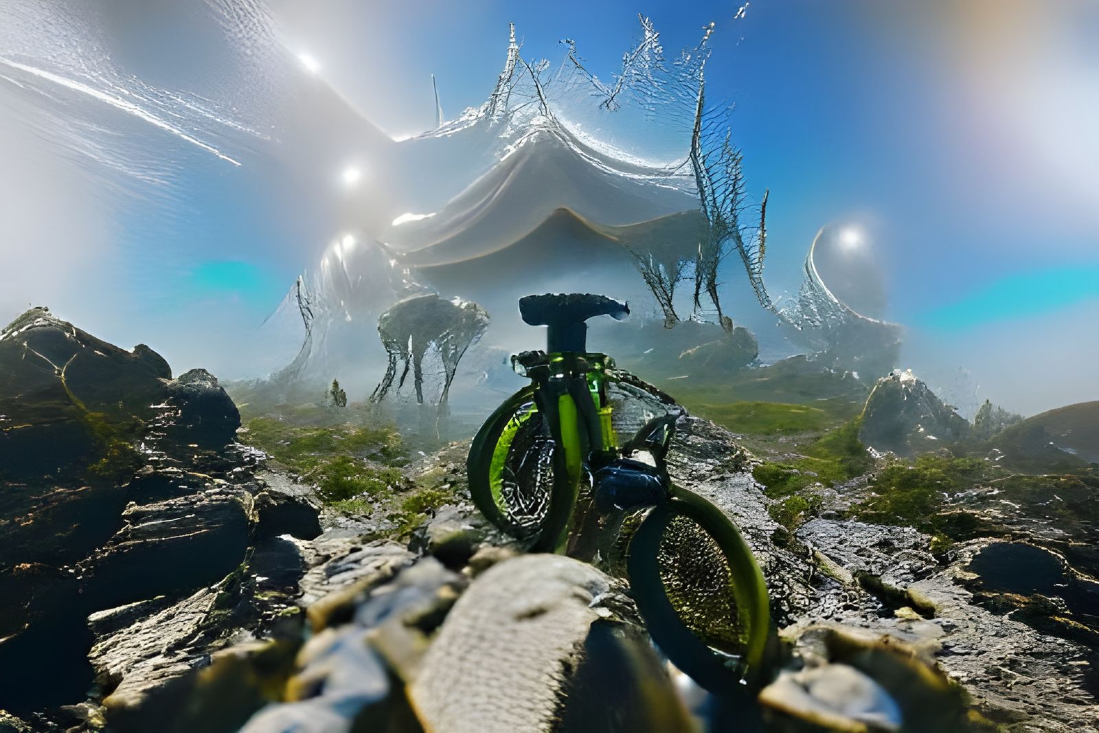 Mountain Biking On An Alien World - AI Generated Artwork - NightCafe ...