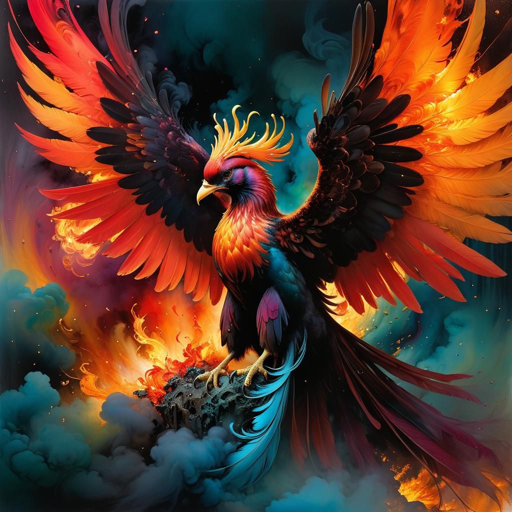 Phoenix - AI Generated Artwork - NightCafe Creator