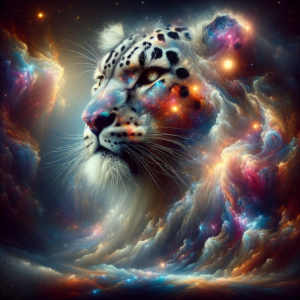 Create image: romanticism close-up of the colossal beautiful (((cosmic ...