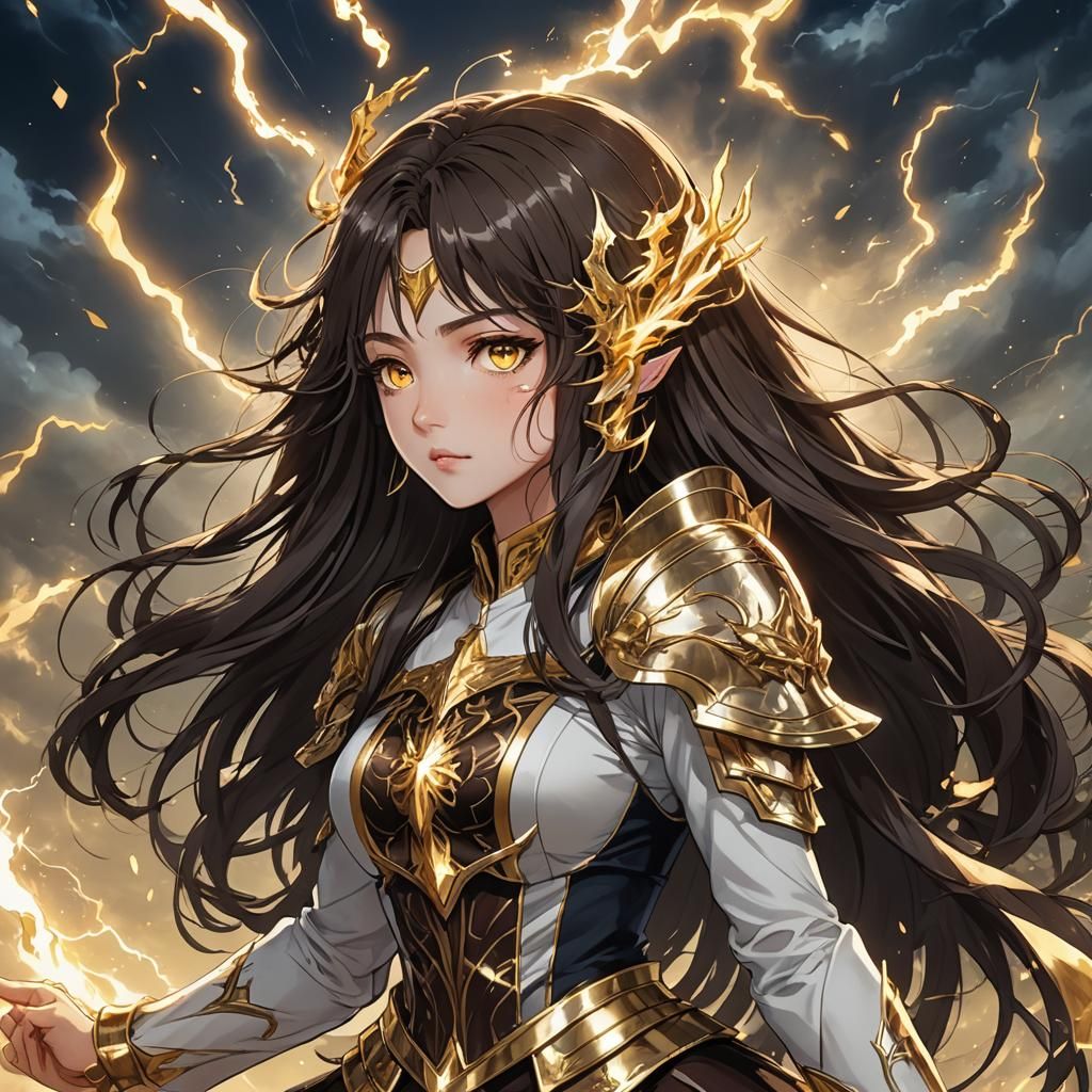 Fierce Girl 💛⚡️ - AI Generated Artwork - NightCafe Creator