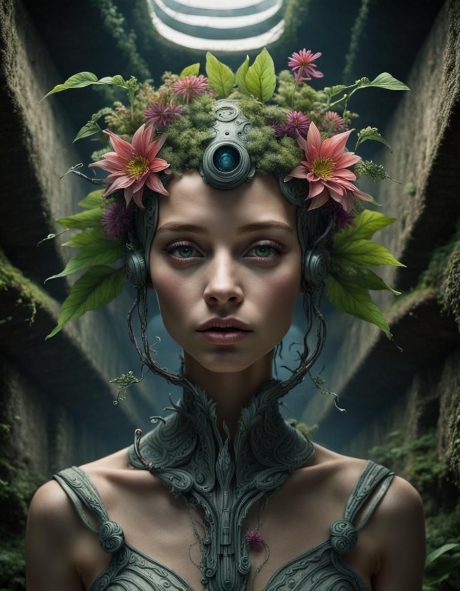 Underground biopunk world - AI Generated Artwork - NightCafe Creator