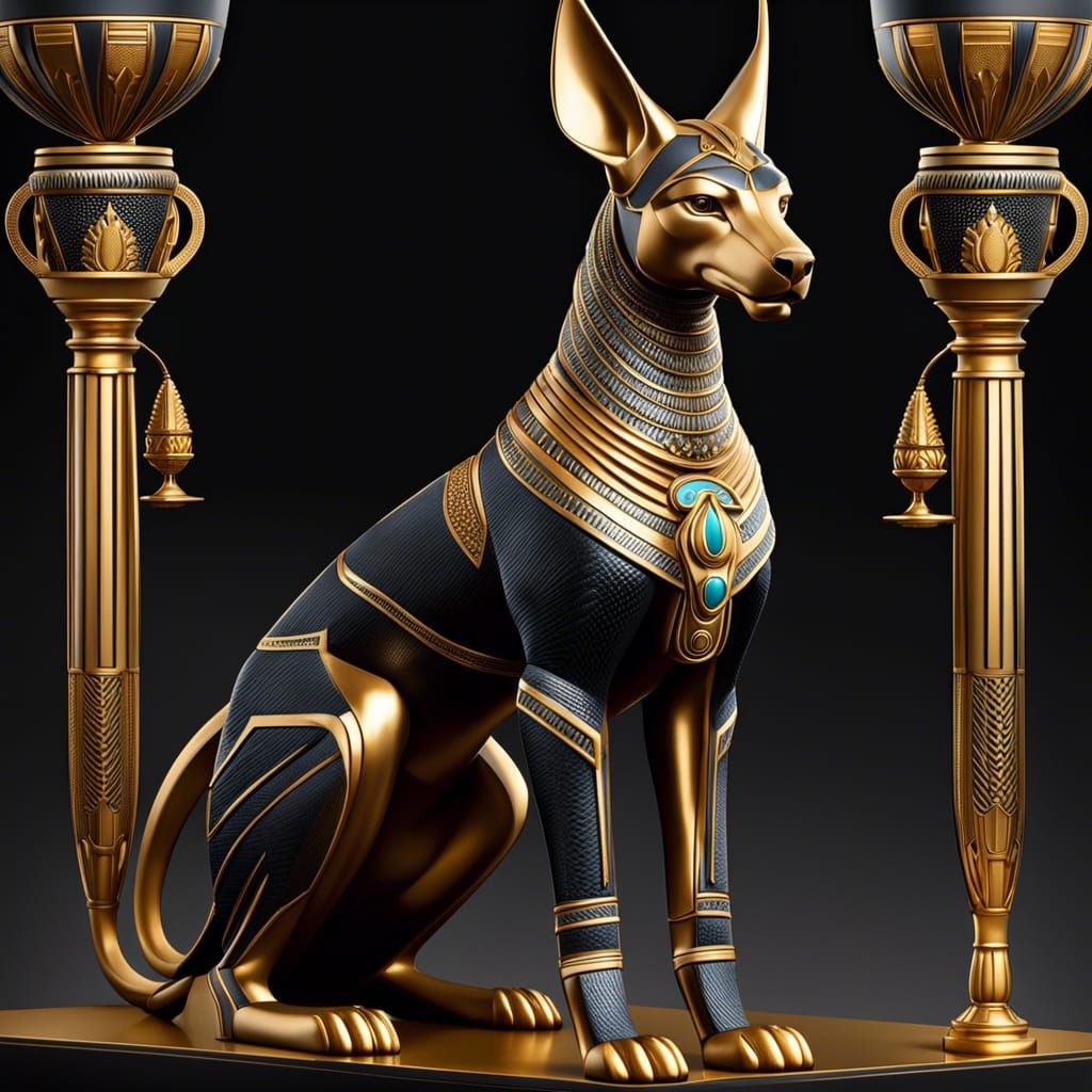ANUBIS AS A PET - AI Generated Artwork - NightCafe Creator