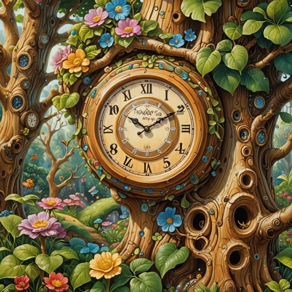 Nature's Forest Time - AI Generated Artwork - NightCafe Creator