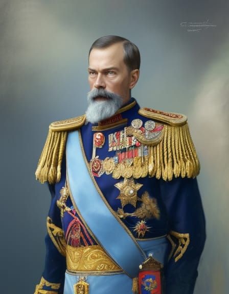 Old Man Tsar Nicholas II - AI Generated Artwork - NightCafe Creator