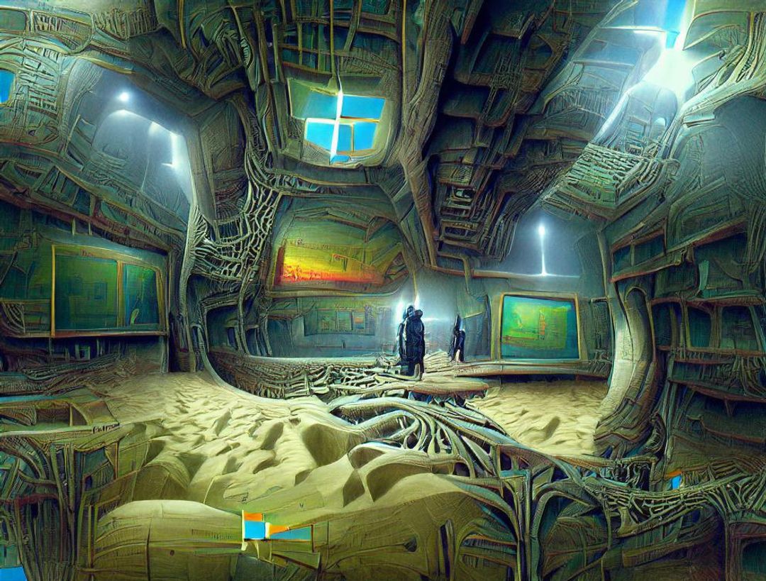 Room Filled with Sand - AI Generated Artwork - NightCafe Creator
