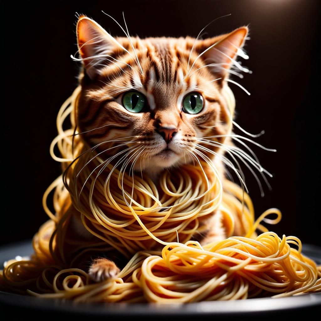 Spaghetti tangled - AI Generated Artwork - NightCafe Creator